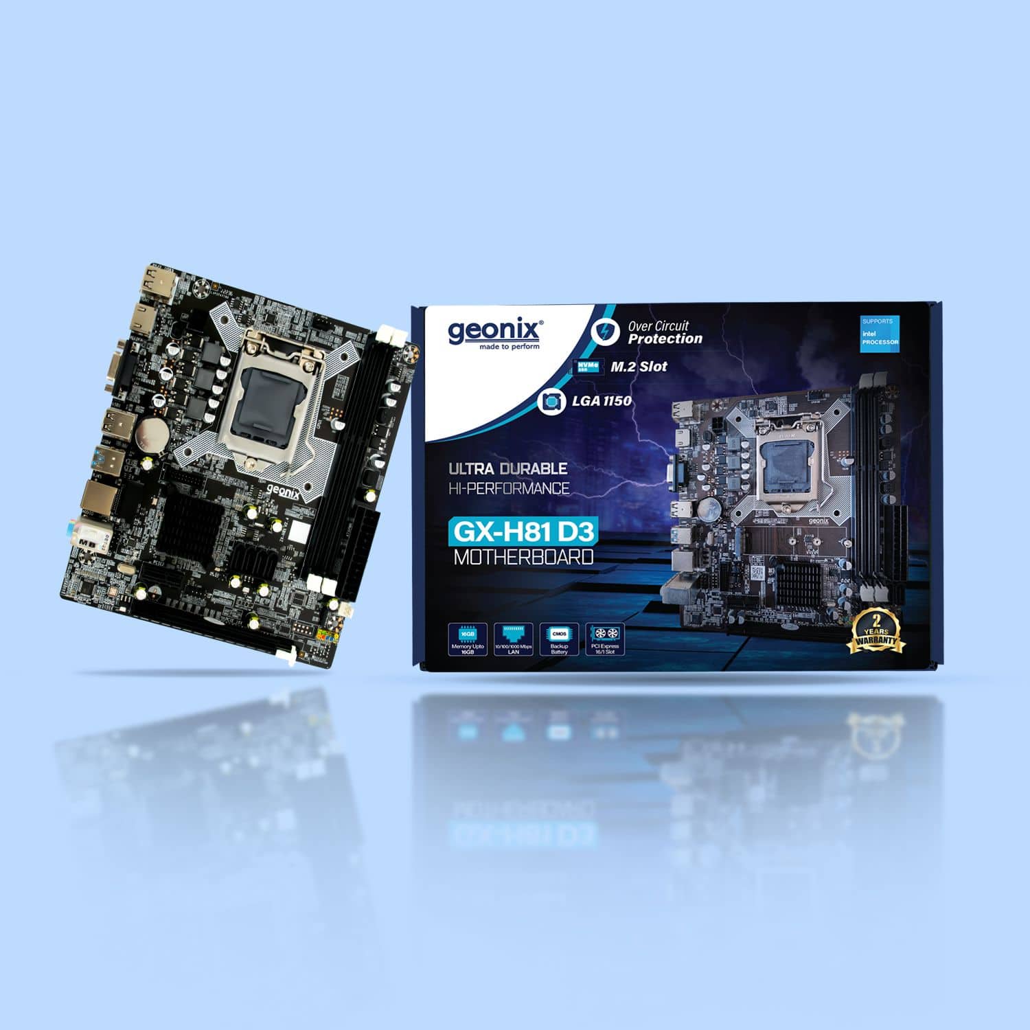 Geonix GX-H81 (LGA 1150 Socket) (DDR3) Intel Motherboard