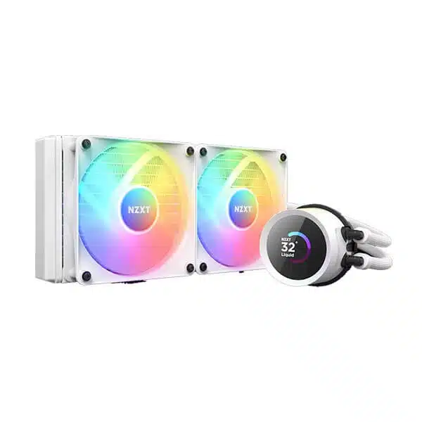 NZXT Kraken 280 RGB LCD Display (White) AIO Liquid Cooler
