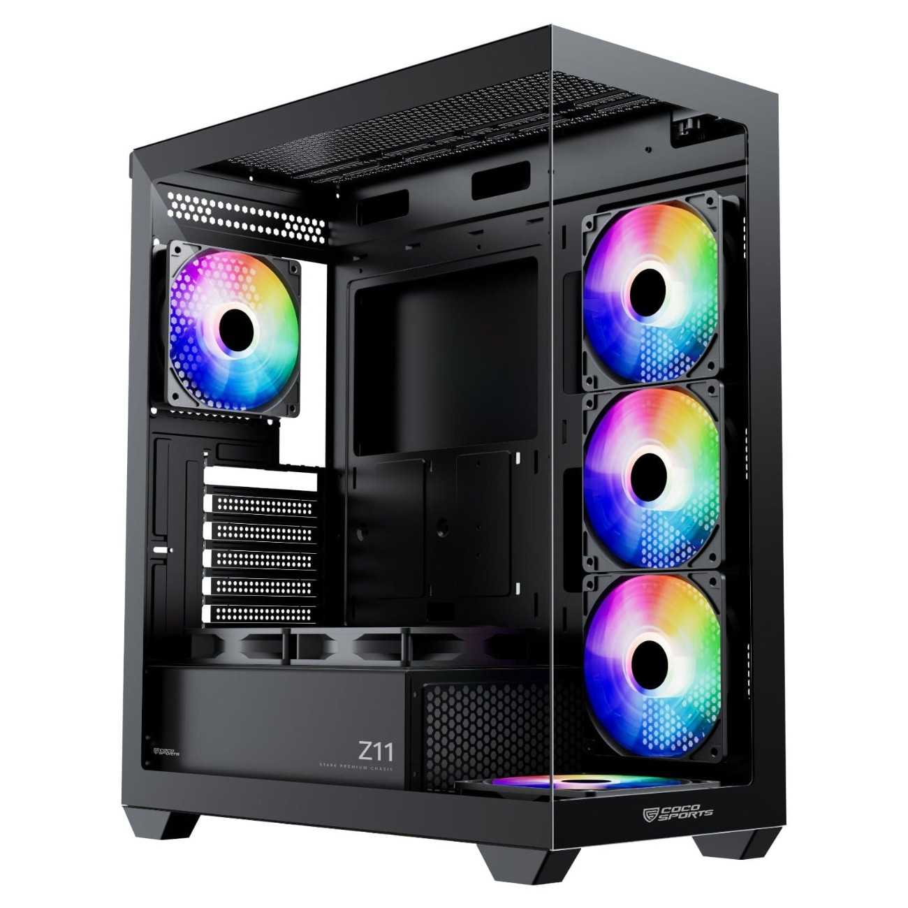 Coconut STARK Z11 Premium Gaming PC Case with ARGB Fans
